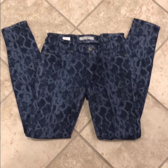 Rich & Skinny | Jeans | New Rich Skinny Blue Snake Skin Skinny Jeans ...